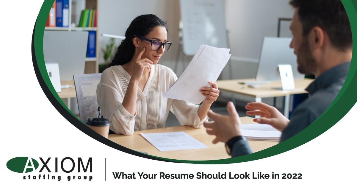What Your Resume Should Look Like in 2022